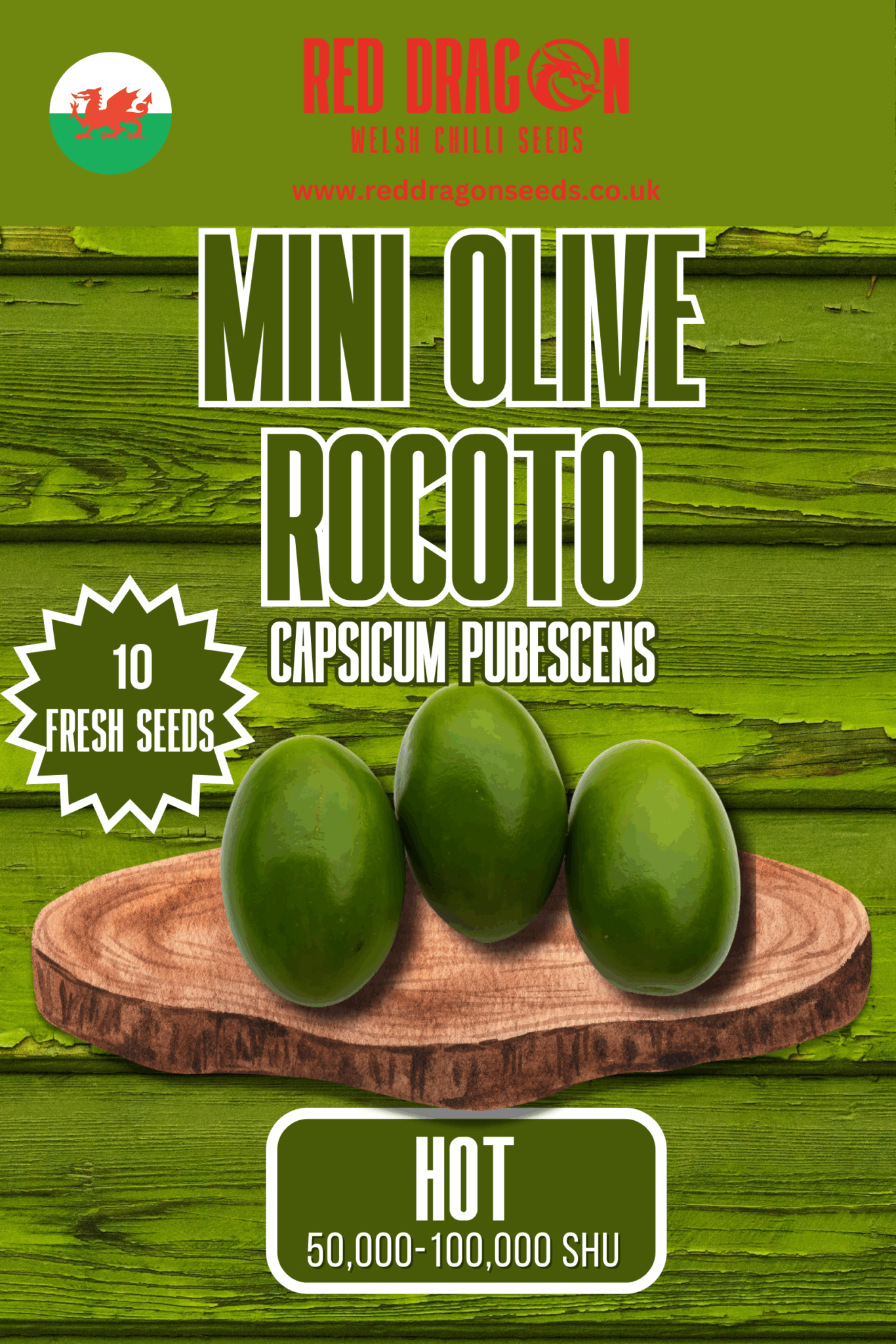 Mini Olive Rocoto Chilli Seeds - Mini Olive Rocoto Pepper Seeds - Red ...