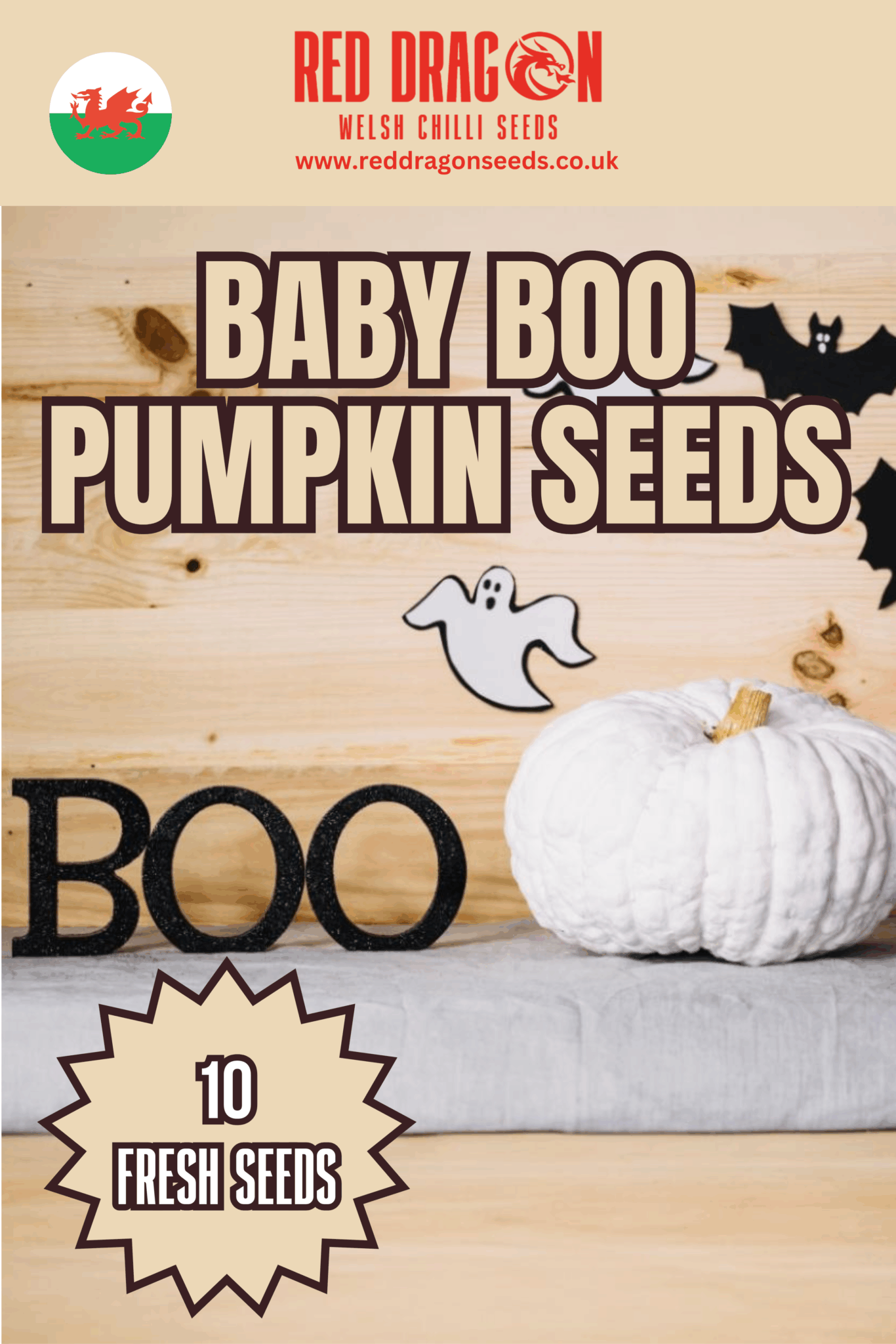 Baby Boo Pumpkin Seeds - Mini white pumpkins for autumn d?cor and ...